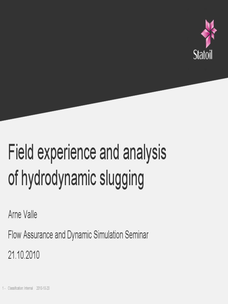 2010 Hydrodynamic Slugging | PDF | Fluid Dynamics | Statistical Classification