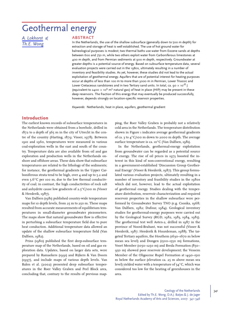 Geology of The Netherlands | PDF | Science & Mathematics