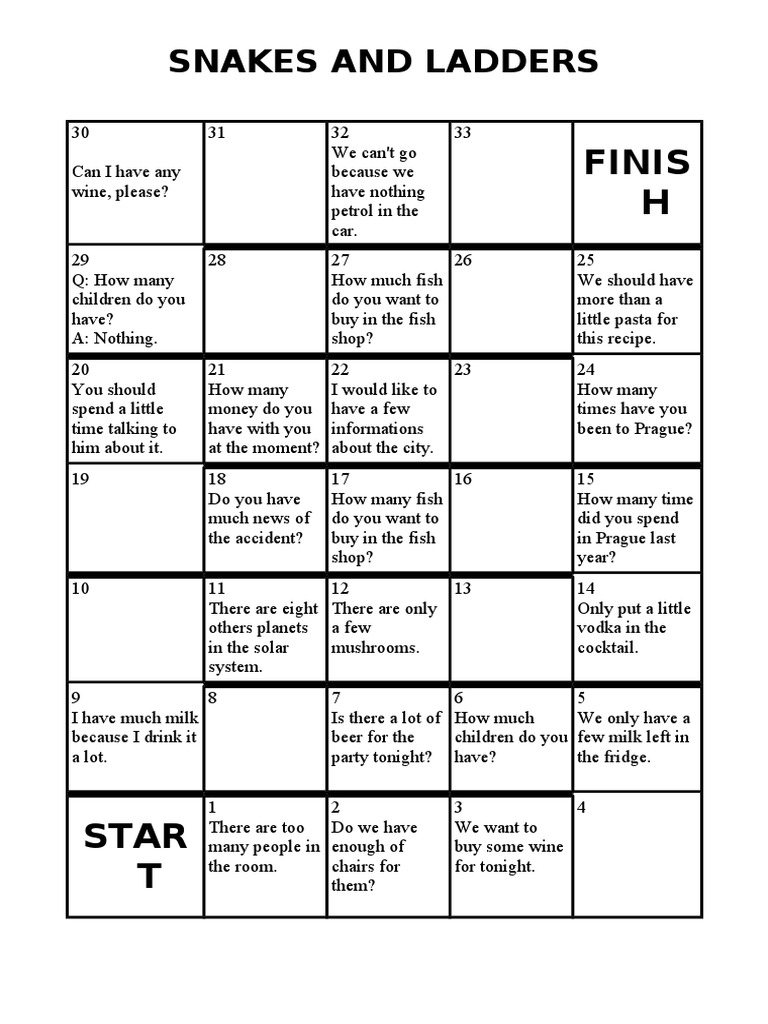 Board Game Snake and Ladder Quantifiers | PDF | Sports & Recreation