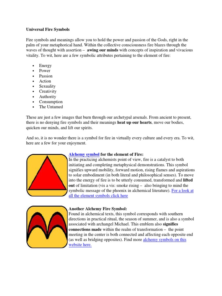 Alchemical Symbol For Fire