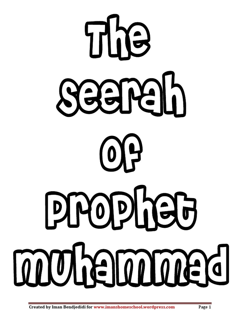 Prophet Muhammad (Saas) Lapbook Templates | PDF | Muhammad | Medina