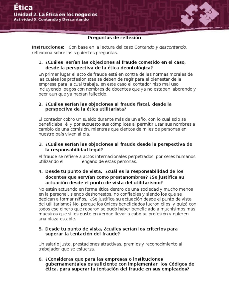 Eti - Ac5 - U2 - Dicl | PDF | Contabilidad | Instituciones sociales