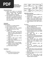 Hemocytometer Manual Cell Count Guide | PDF | Red Blood Cell | White ...