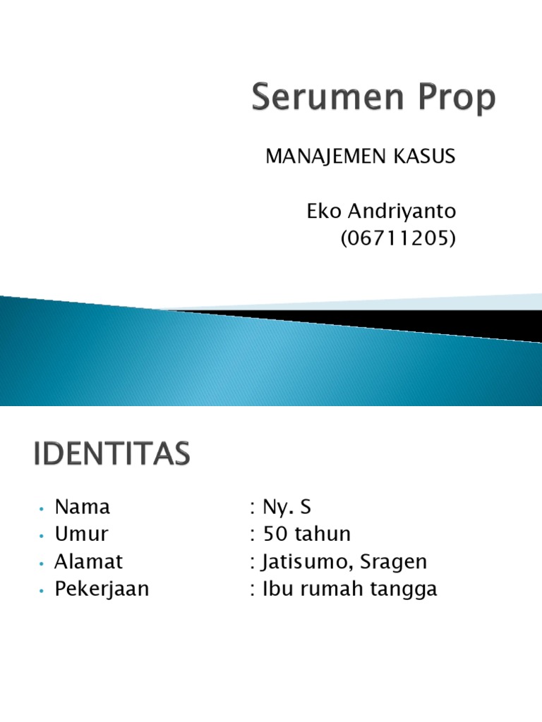 Serumen Prop | PDF