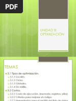 Tema 3 - Tipos de Optimizaciones | PDF | Programación | Programa de computadora