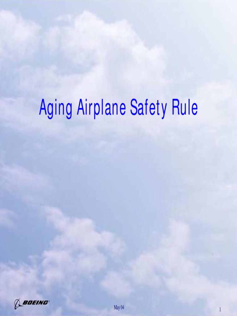 Aging Airplane Safety Rule Overview | PDF | Fatigue (Material ...