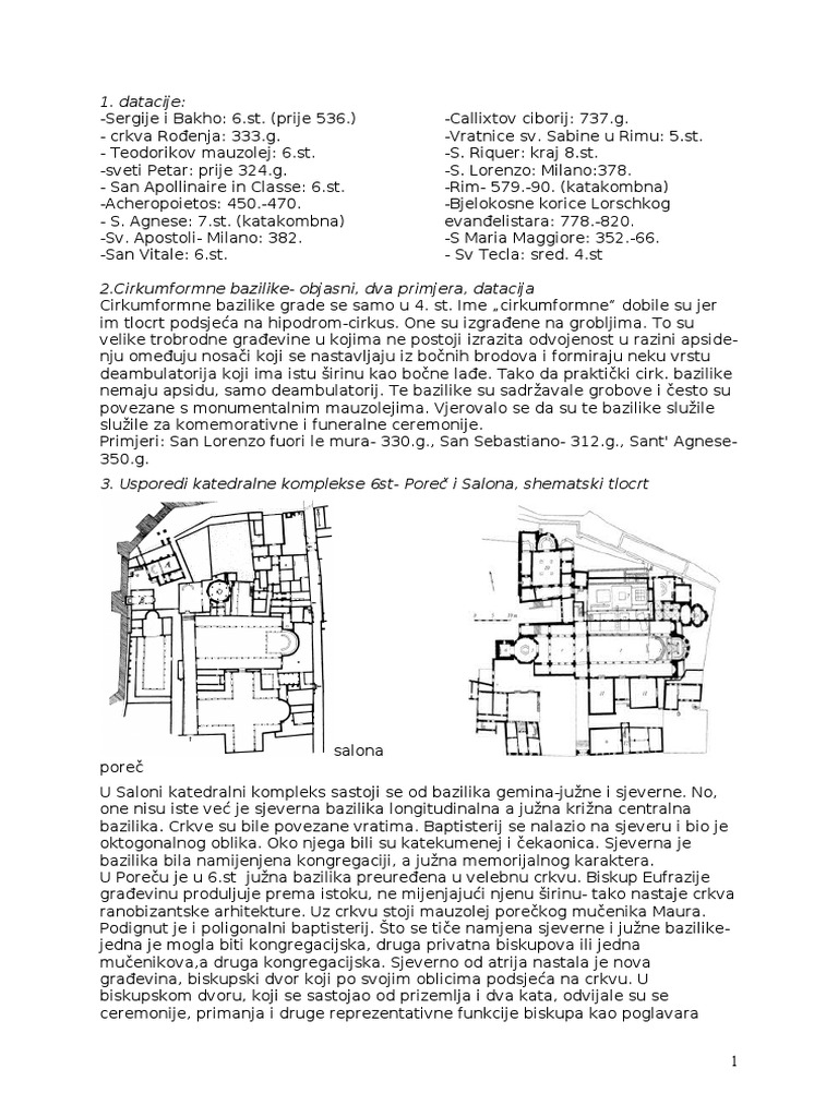 Kasna Antika I Rani Srednji Vijek-Pitanja | PDF