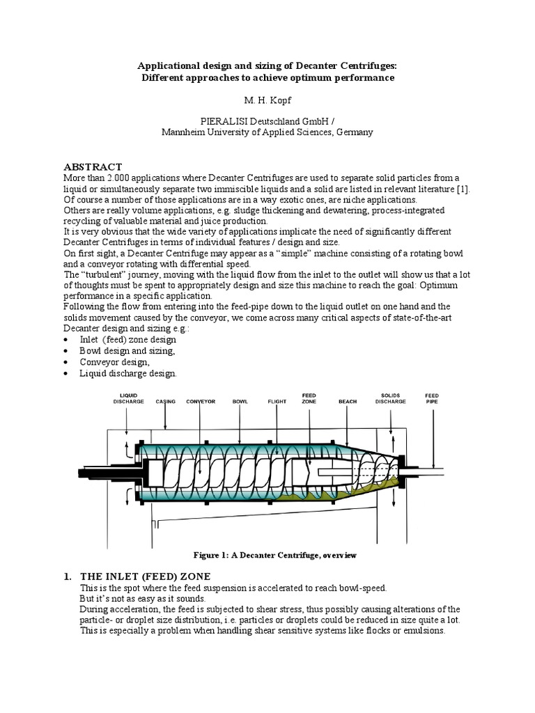 decanter centrifuge | Filtration | Liquids