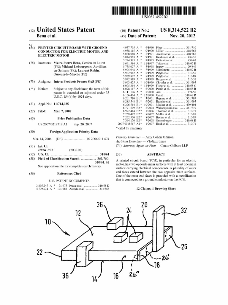 Unlted States Patent (10) Patent N0.2 US 8,314,522 B2 | PDF | Printed ...