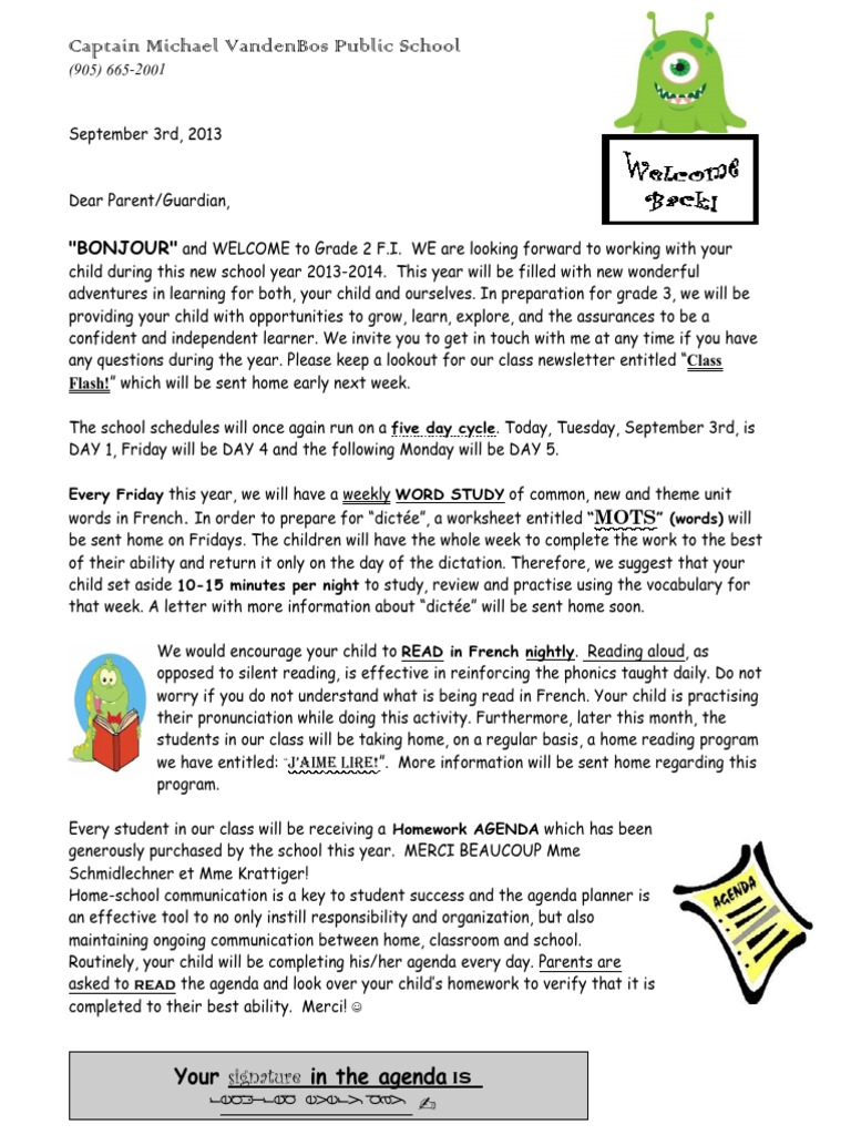 First Day Letter | PDF | Pencil | Reading (Process)