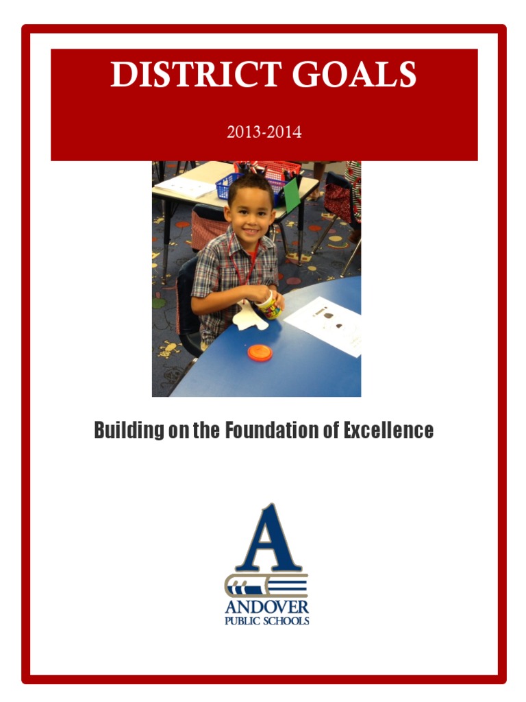 Andover District Goals | PDF | Goal | Cognition