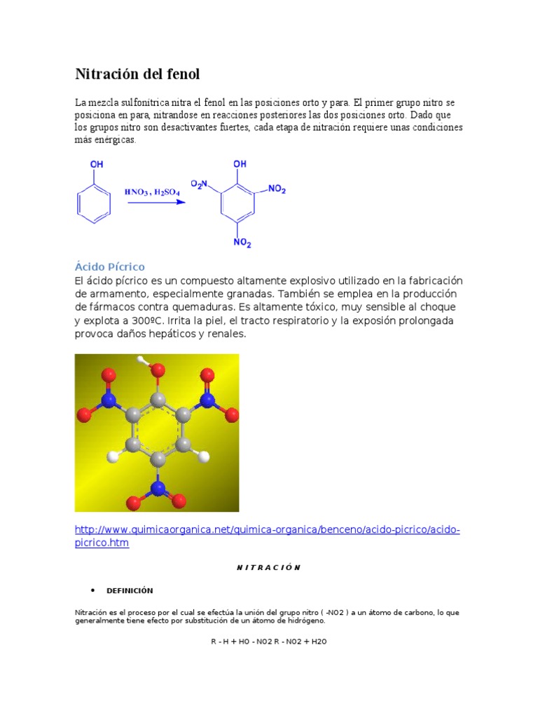 Nitracion Del Fenol | PDF