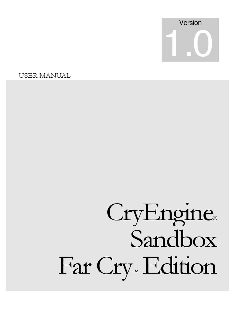 Cryengine Sandbox Far Cry Edition: User Manual | PDF | Shadow | Texture ...
