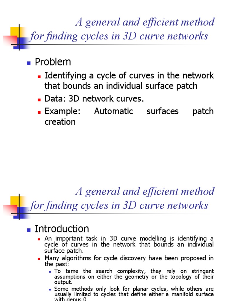 A General and Efficient Method For Finding Cycles in 3D Curve Networks ...