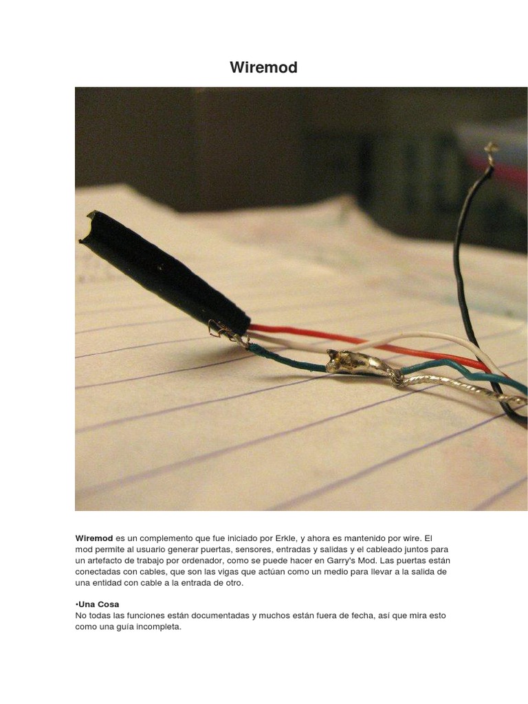 Tutorial Wiremod | Descargar gratis PDF | Unidad Central de ...