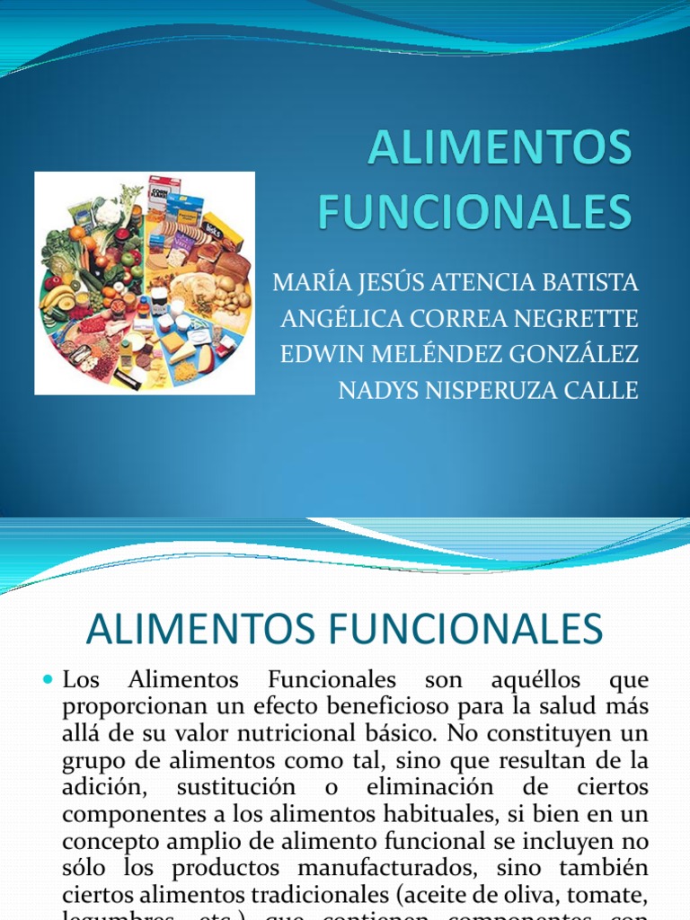 Alimentos Funcionales | PDF | Comida funcional | Antioxidante