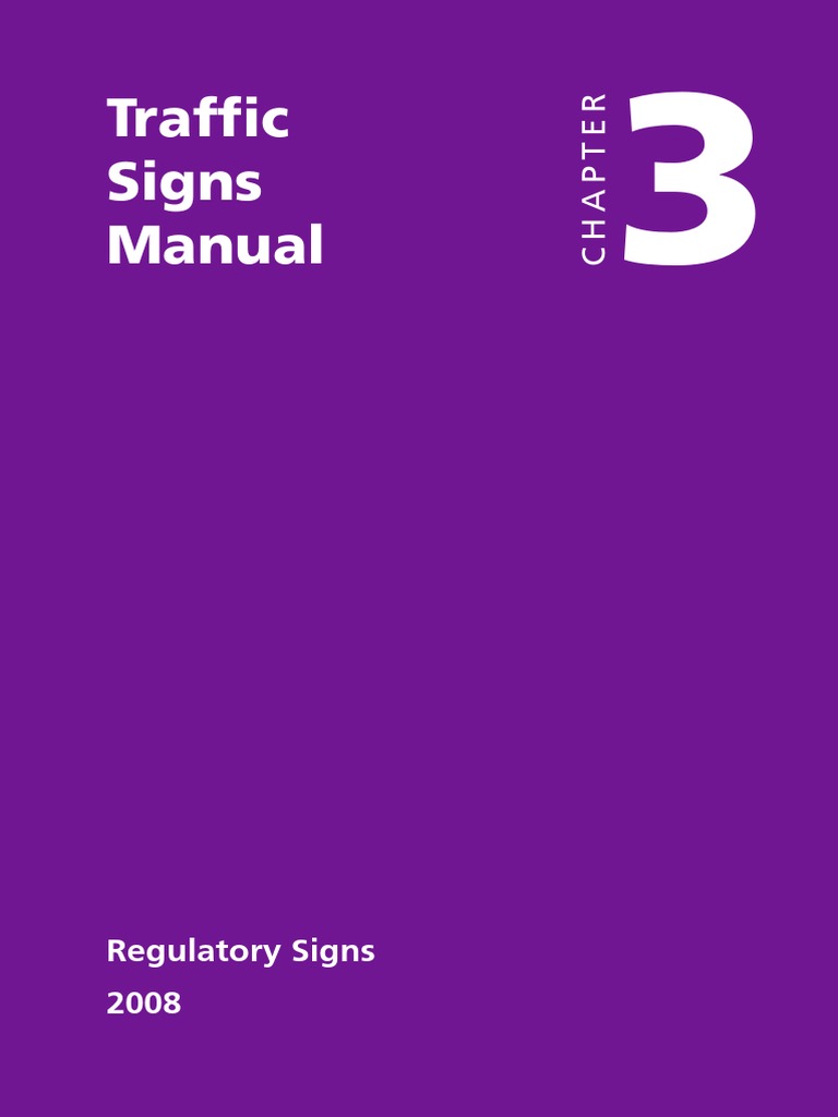 Traffic Signs Manual Chapter 03 | PDF | Traffic | Intersection (Road)