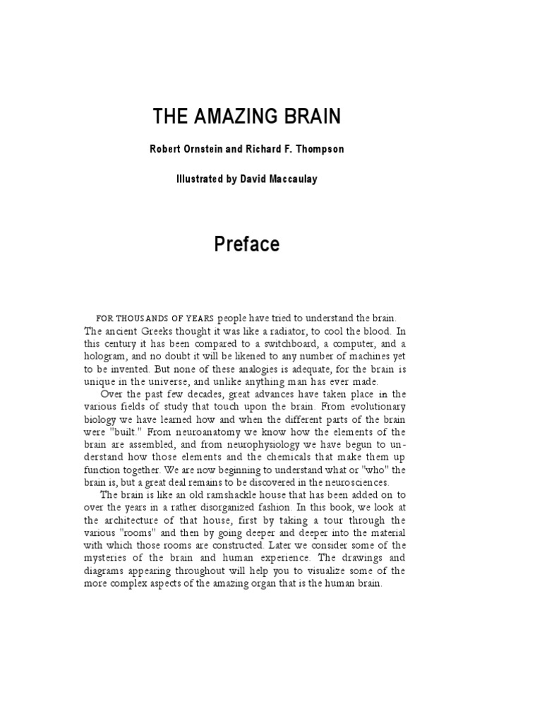 The Amazing Brain (Ornstein) INCOMPLETO | PDF | Cerebral Cortex ...