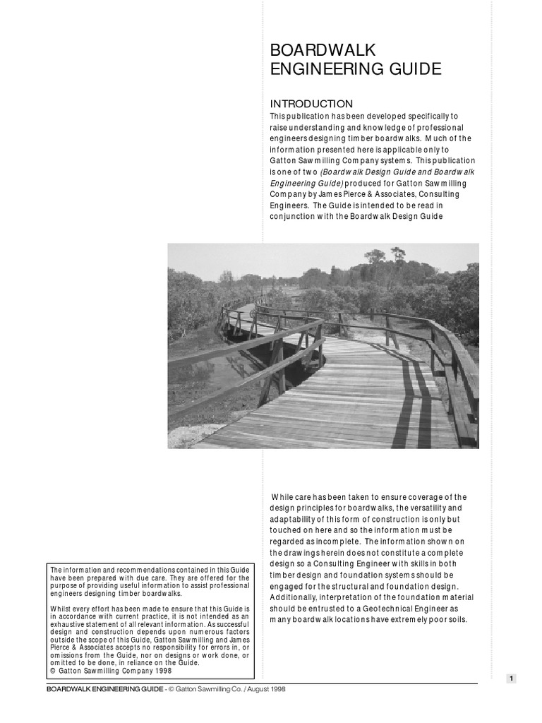 Boardwalk Engineering Guide | Download Free PDF | Deep Foundation | Lumber