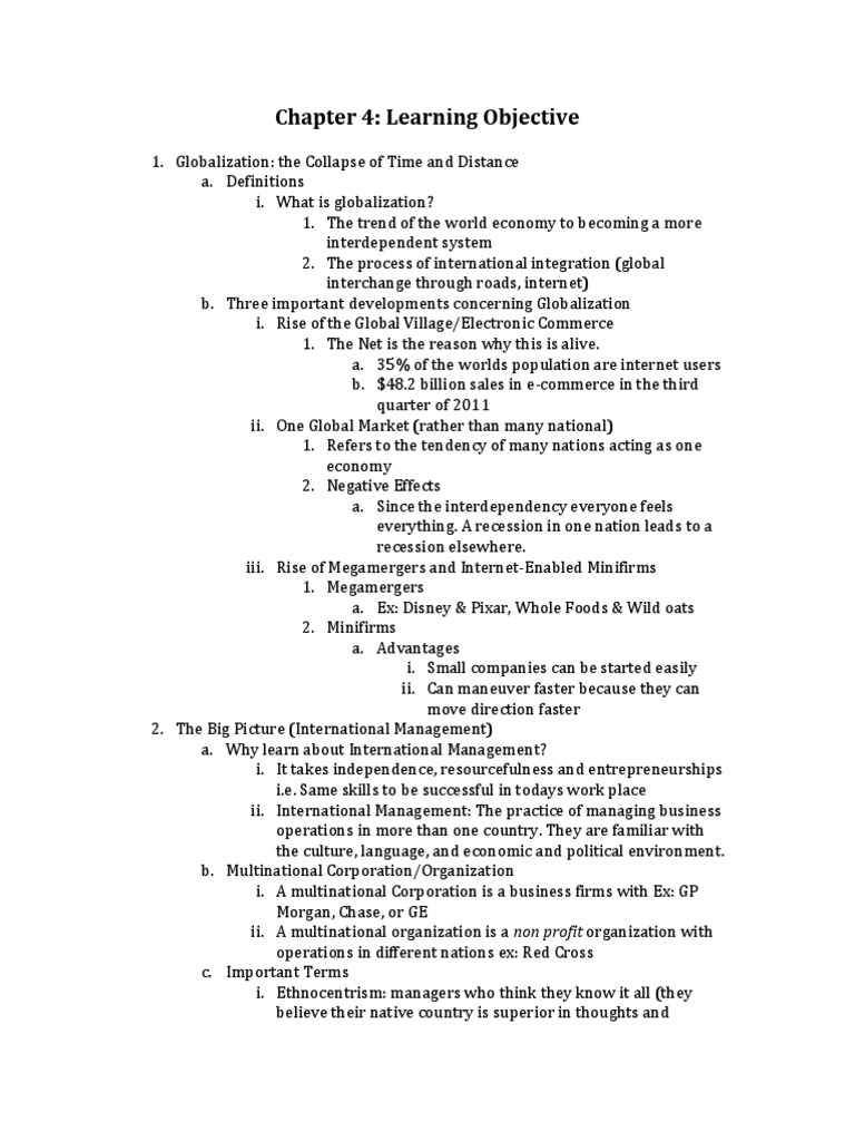 Principles of Management Exam 1 Notes | PDF | Trade | Exports