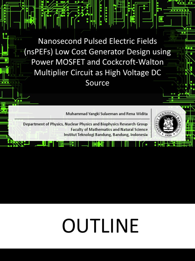 Nanosecond Pulsed Electric Fields (nsPEFs) Low Cost Generator Design ...