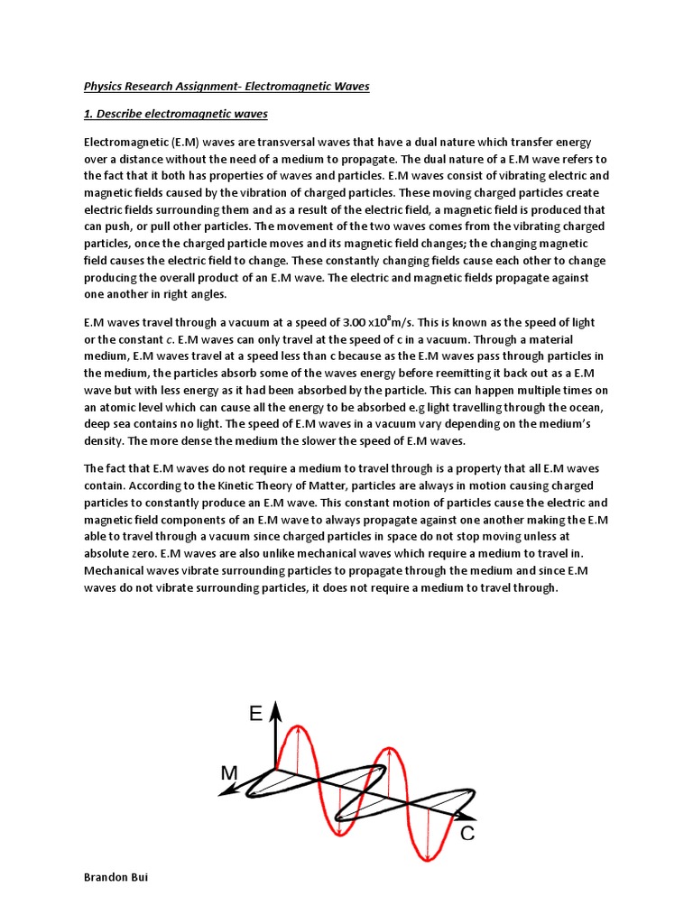 Physics Research Assignment | PDF | Waves | Radio