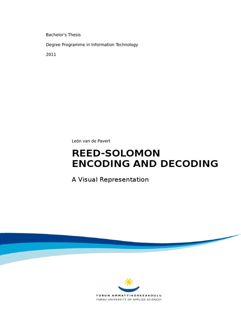 Reed-Solomon Encoding and Decoding | Field (Mathematics) | Forward Error Correction