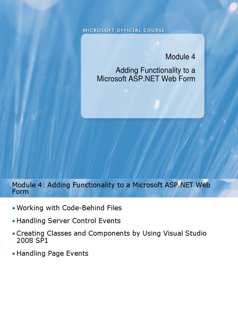 Mastering ASP.NET Web Form Functionality: A Comprehensive Guide to Adding Dynamic Interactivity ...
