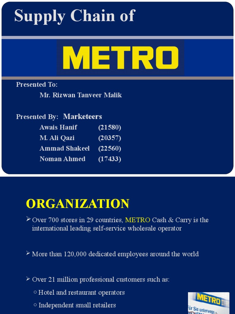 METRO Supply Chain | PDF | Retail | Supply Chain