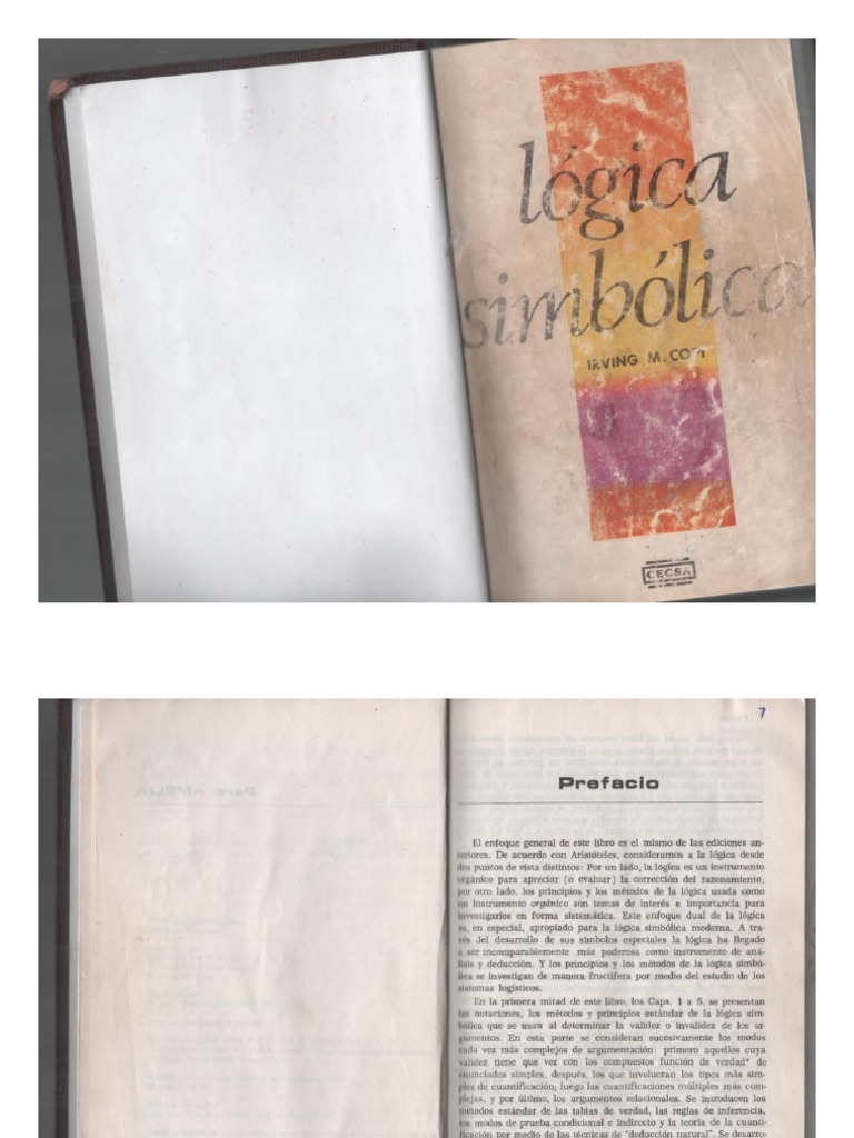 Lógica Simbolica Irving Copi | PDF