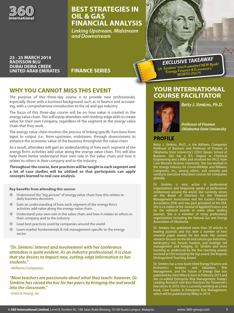 Best Strategies in Oil & Gas Financial Analysis | PDF | Oil Refinery ...