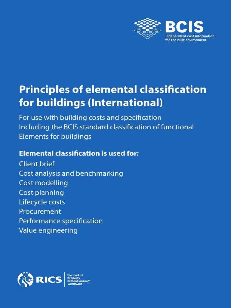 BCIS Principles of Elemental Classification FINAL PROOF | Wall ...