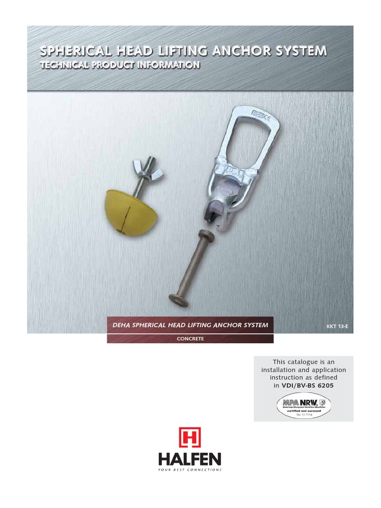 Deha Halfen Kkt-E | PDF | Precast Concrete | Concrete