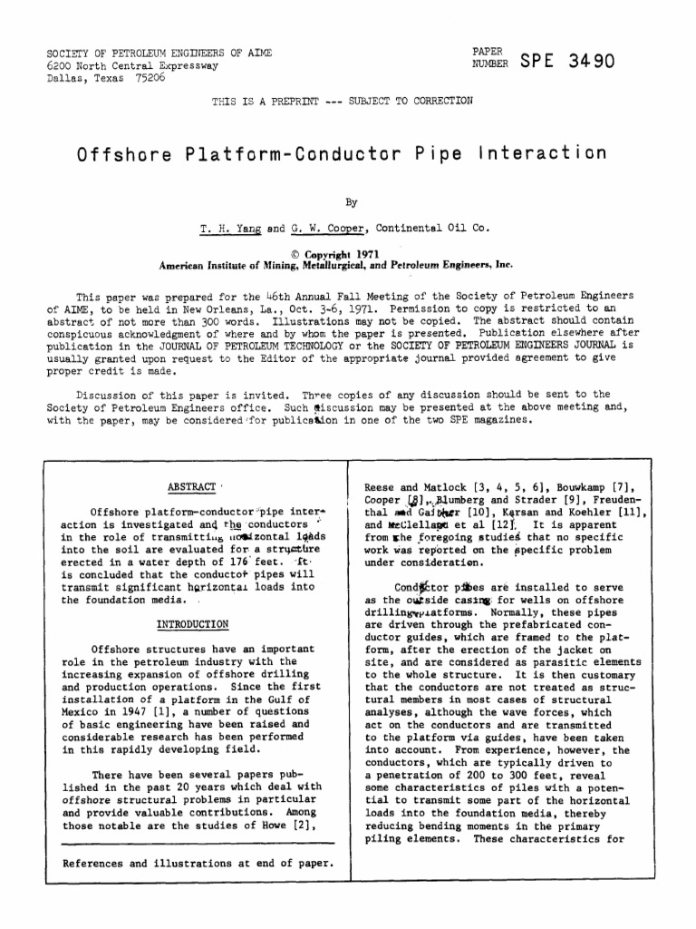 Conductor Pile Interaction PDF | PDF | Offshore Drilling | Deep Foundation