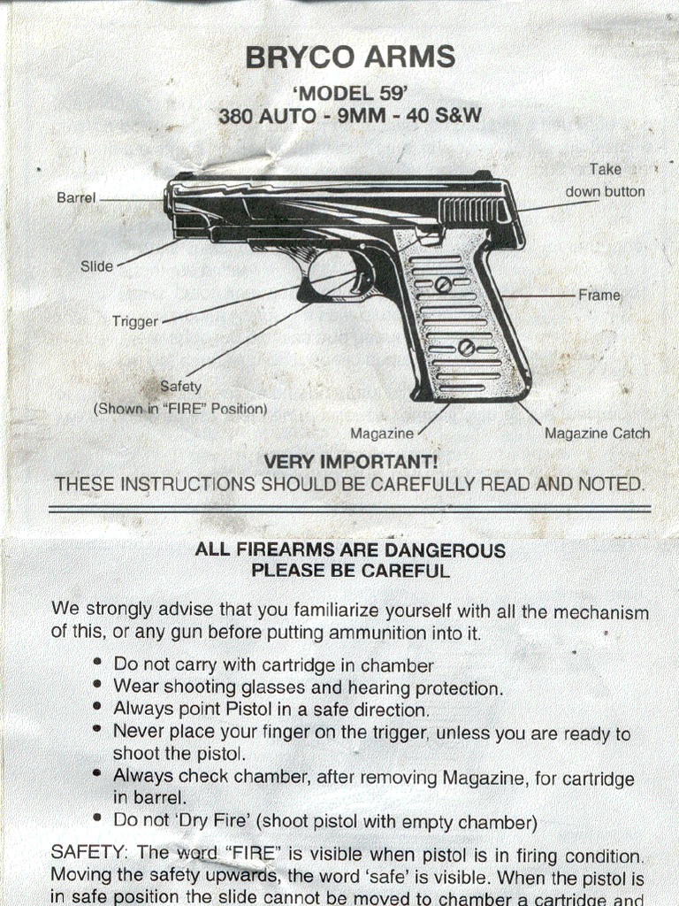 Bryco Arms Model 59 | PDF