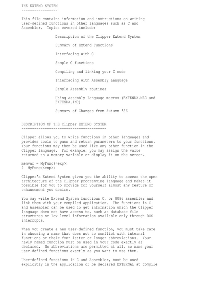 Clipper Summer 87 Compiler - binlasopa