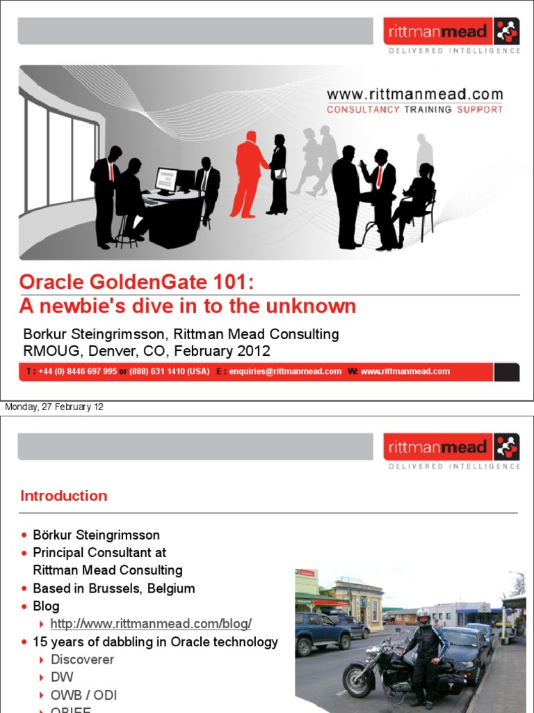 Oracle Goldengate 101 Introduction Oracle Database