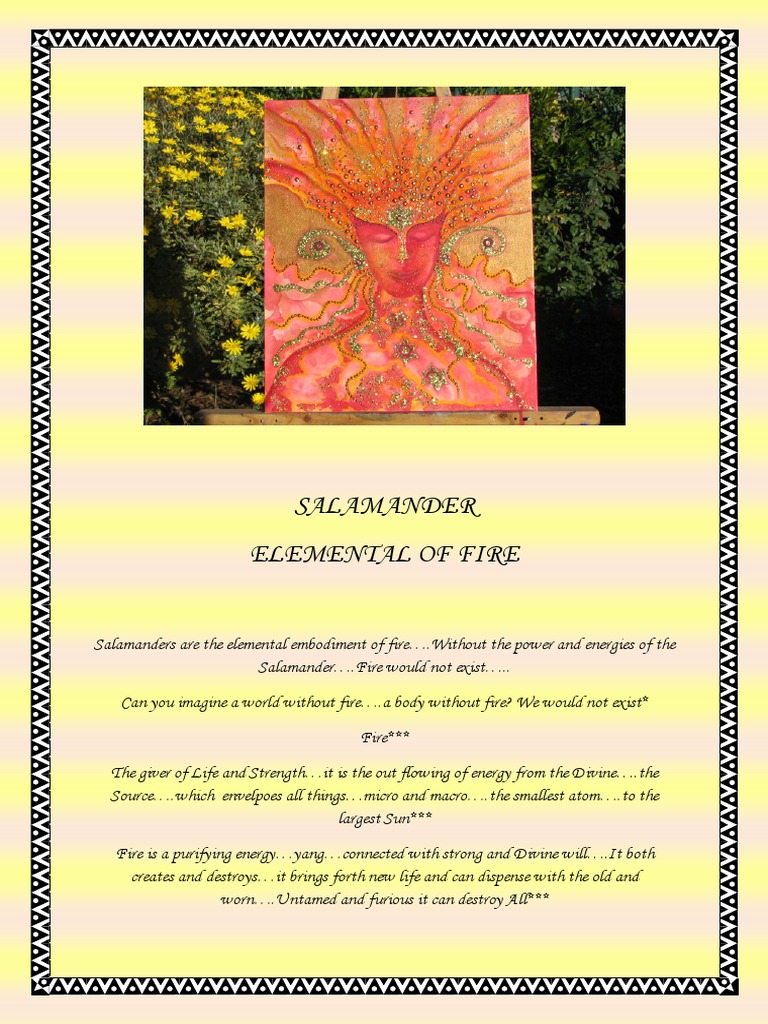 Fire Elementals: Salamander Guide | PDF | Consciousness | Religion And ...