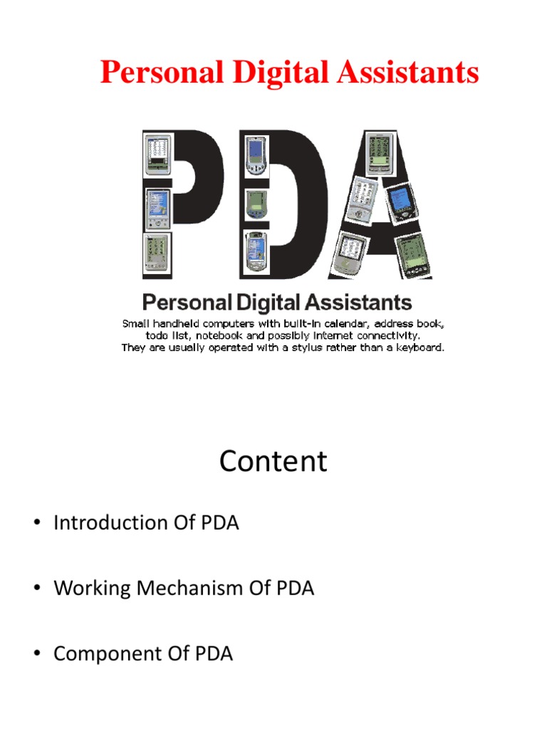 Personal Digital Assistants | PDF | Personal Digital Assistant | Mobile ...