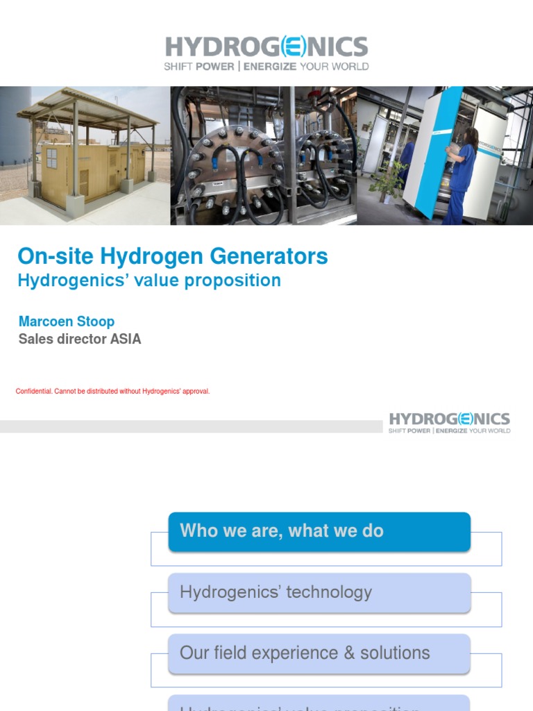 Presentation - Hydrogenics | Energy Technology | Chemistry