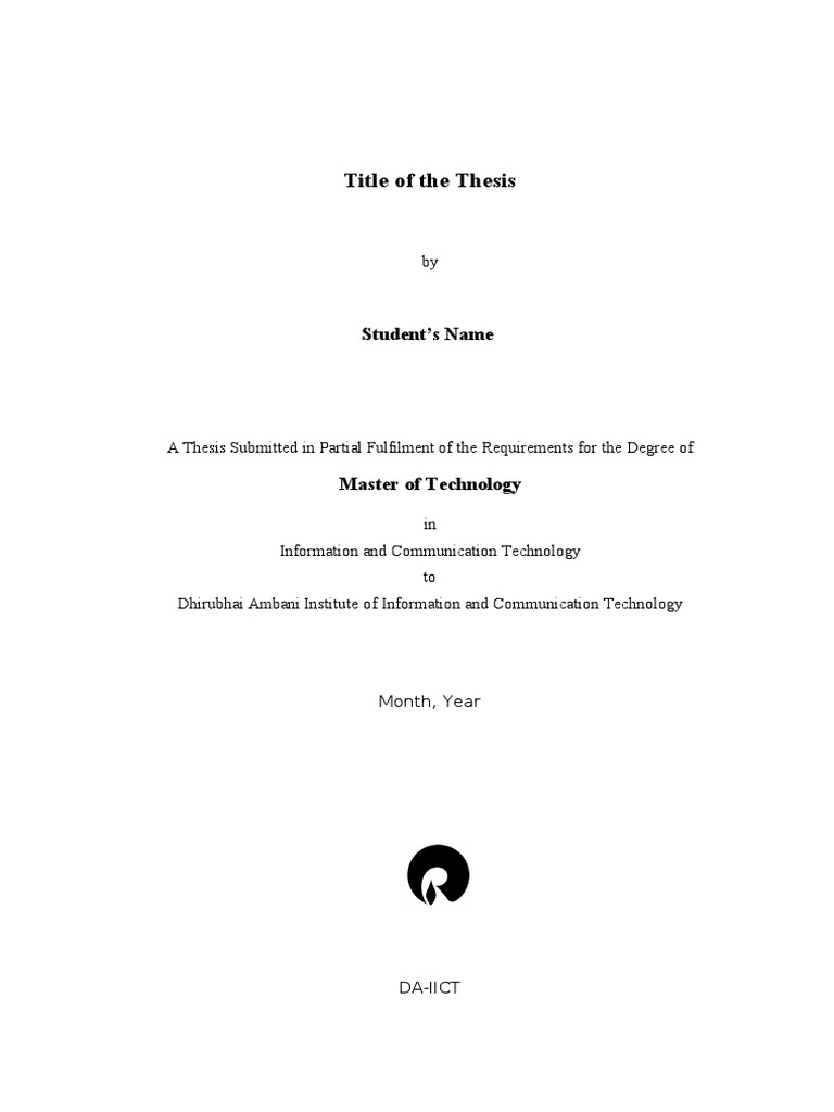 MTech Thesis Template | PDF | Thesis | Electromagnetism
