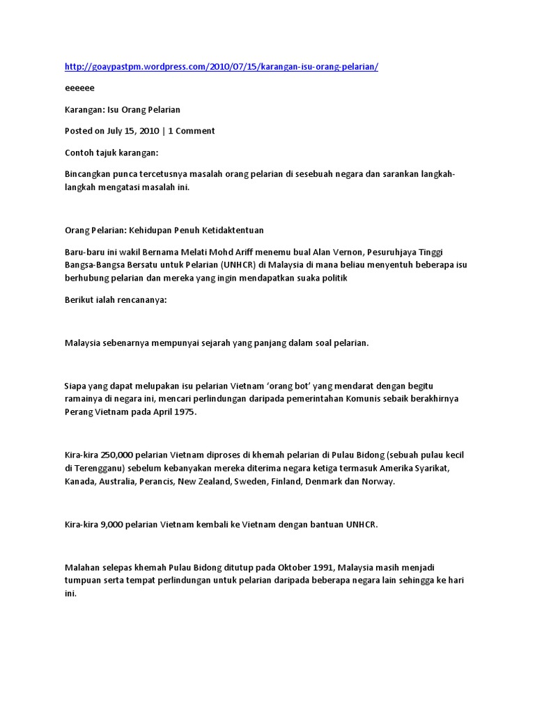 Karangan Pa STPM | PDF