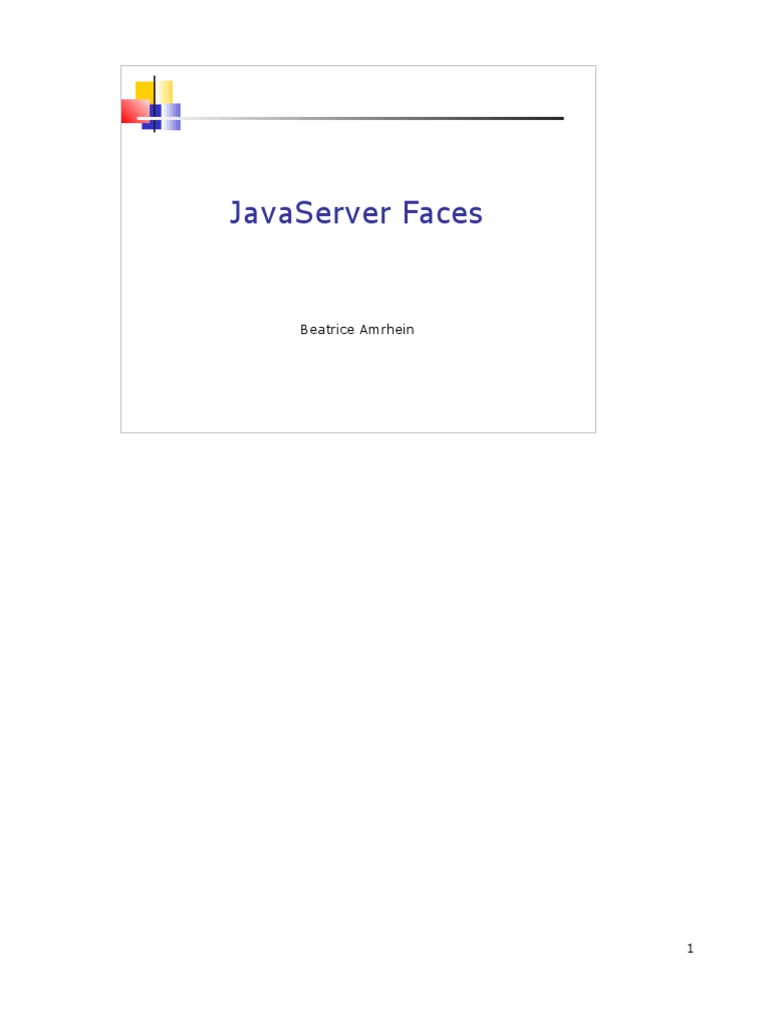 JSFSkript | PDF | Java Server Faces | Html Element