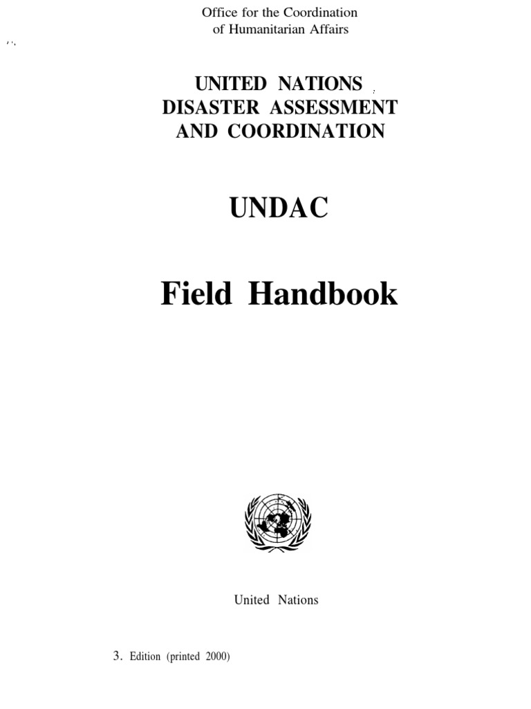 UNDAC Handbook | PDF | Humanitarian Aid | Emergency Management