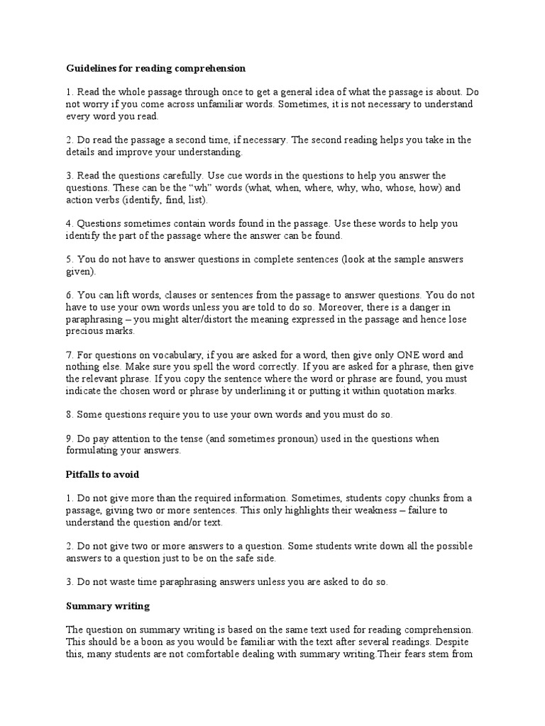 Tips To Paper 2 English SPM | Download Free PDF | Question | Word