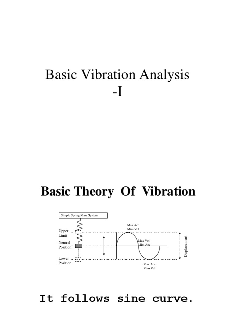 Basic Vibration Analysis Guide | PDF | Frequency | Amplitude