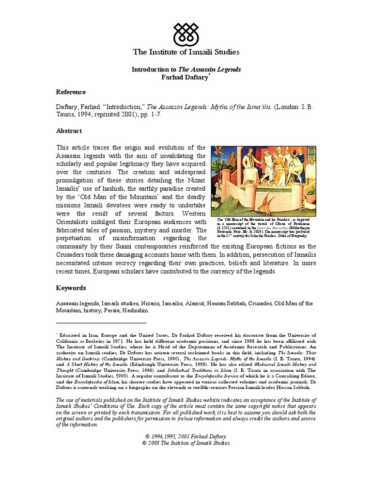 Assassin Legends | PDF | Isma'ilism | Shia Islam