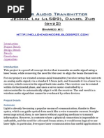 Laser Based Communication | PDF | Laser | Amplifier