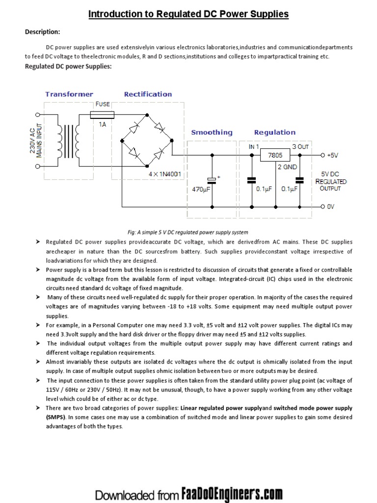 Introduction To Switched-Mode Power Supply (SMPS) Circuits | PDF | Power Supply | Rectifier