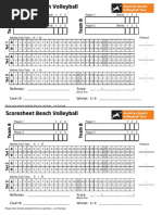 Fivb Volleyball Scoresheet | PDF | Referee | Leisure